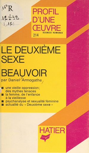 Le Deuxième Sexe Simone De Beauvoir Daniel Armogathe Ebook